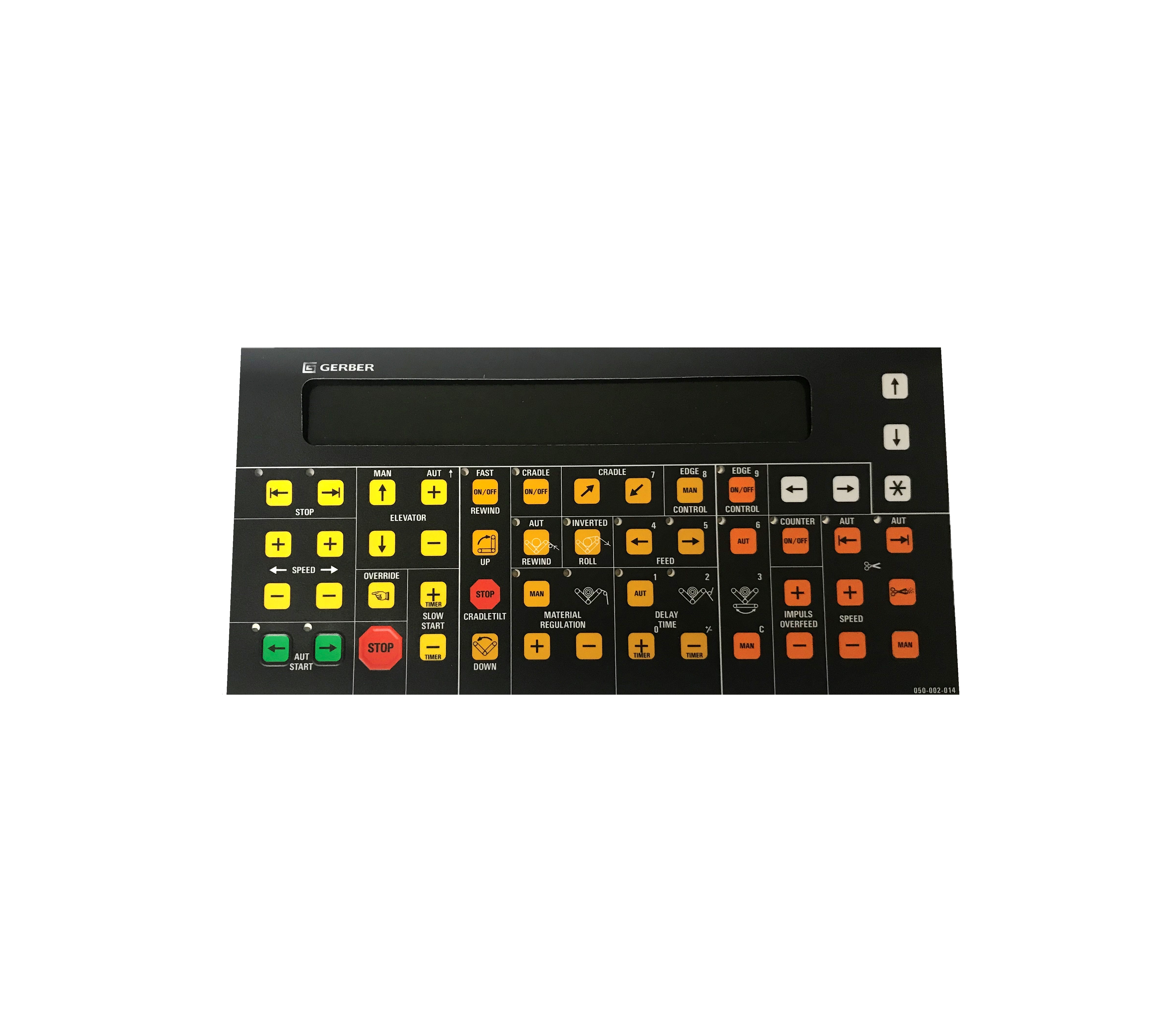 Operator panel with English overlay | Gerber Technology eStore