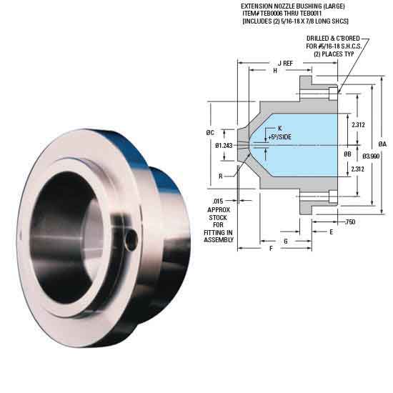 TEB0010 - 3-Plate Extensions Bushings | DME eSTORE