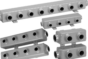 16 PORT STACKED SS MANIFOLD 1-1/4'' SUPPLY & 3/4'' OUTLET | DME eSTORE
