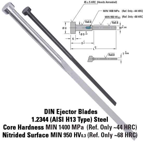 EJB-EHN-012-038-0100 - Metric Ejector Blades Nitrided - DIN | DME eSTORE
