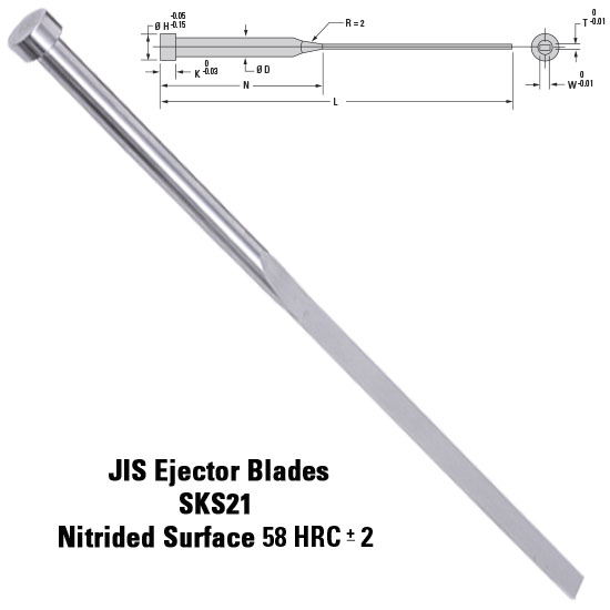 JEB601006 - Metric Ejector Blades Nitrided - JIS | DME eSTORE