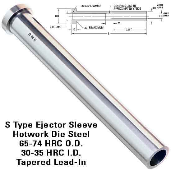 S17M14 - Ejector Sleeves Nitrided OD - S | DME eSTORE
