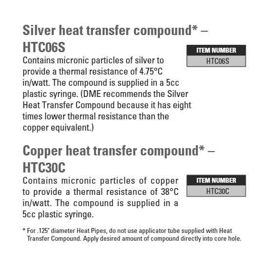 HTC06S - Heat Pipes - Cooling Pins | DME eSTORE