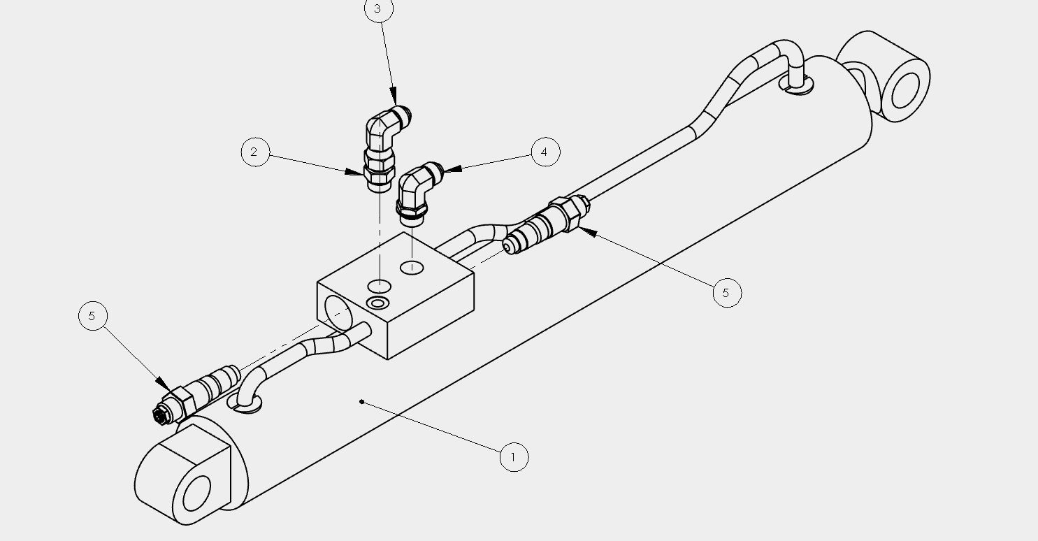 HOPPER DUMP CYL ASSY M6000 | Schwarze eStore