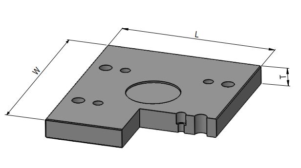 KM10/296x496x36/1.1730 Clamping plate | DME eSTORE