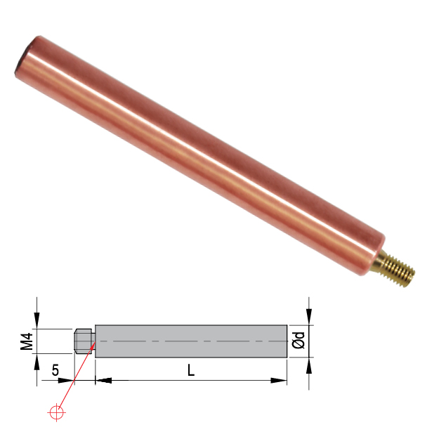 Heat transfer rod - threaded | DME eSTORE