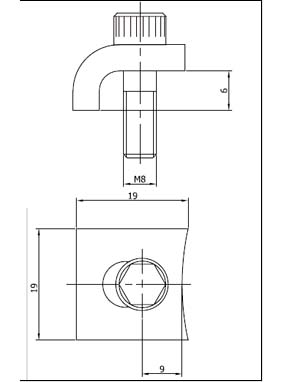 FZM Clamp for srew FM6x20 | DME eSTORE