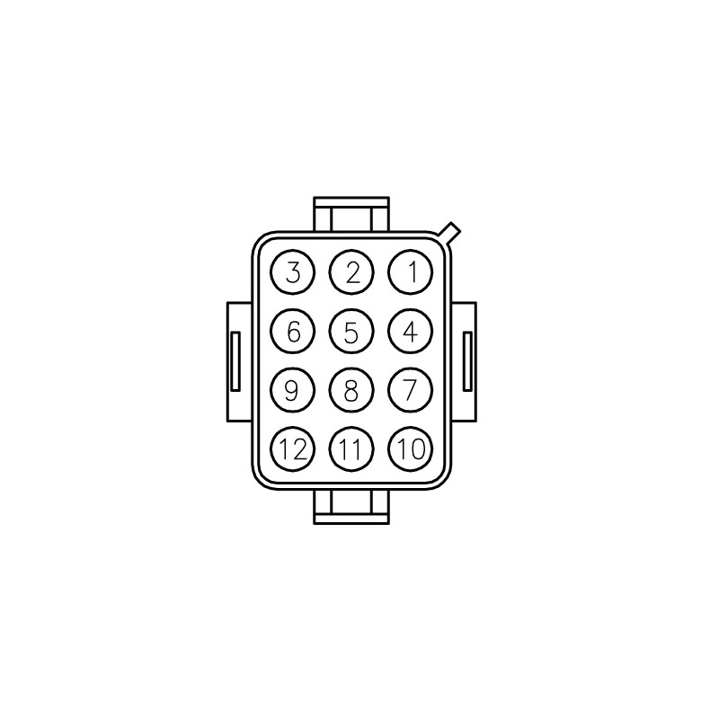 CONNECTOR, 12 PIN, PLUG /AMP 1-480708-0 | REV Parts Store