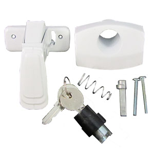 LOCK, SCREEN DOOR ASSEMBLY WHITE | REV Parts Store
